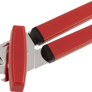 Fackelmann 6.7" Can Opener For Left Handed, Red/Silver