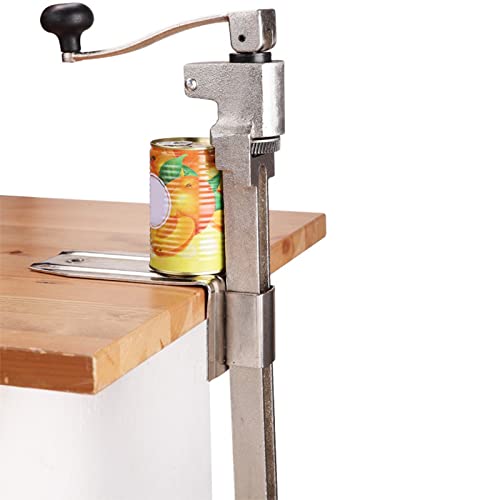 Erinaik Commercial Can Opener Heavy Duty for #10 Cans, 18.5” Manual Table Can Opener with Plated Steel Base, for Large Cans Up to 11”,for Tall Restaurant Hotel Bar Compatible with Edlund