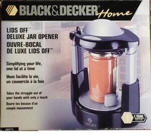 black & decker lids off jar opener jw275