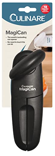 Culinare C10001 MagiCan Tin Opener, Graphite, Plastic/Stainless Steel, Manual Can Opener, Comfortable Handle for Safety and Ease