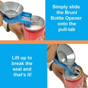 Bruni Multifunction Bottle Opener – Medicine Safety Cap Can Bottle Opener Easy to Use for Children, Weak Hands, Elderly and Arthritis Sufferers (BBO)