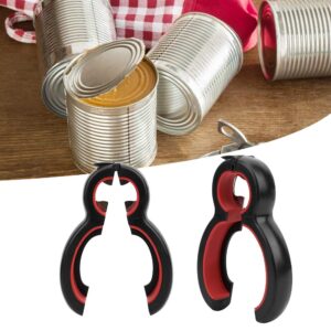 Manual Can Opener, 2Pcs 6‑In‑1 Can Opener Simple Multifunctional Bottle Opener Kitchen Handheld Gadgets For Travel Picnic