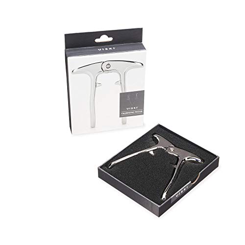 Viski Silver Puller Champagne Openers