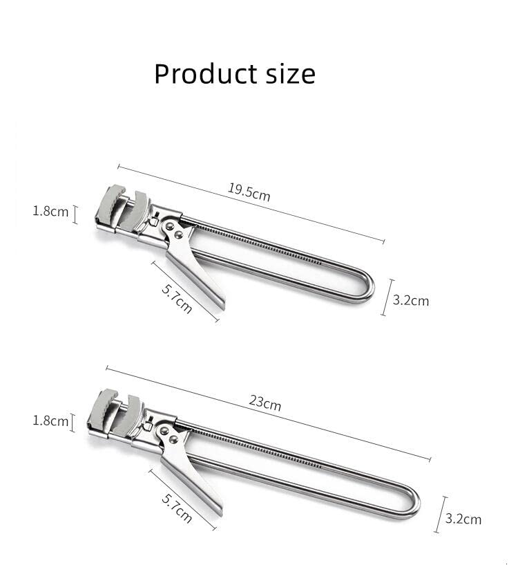 Adjustable Multifunctional Stainless Steel Can Opener，adjustable Stainless Steel Can Opener，fullofcarts Jar Opener for Weak Handsfor Any-size Lids (1pcs, 9in)