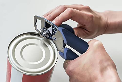 TJ COOK Carbon Steel Can & Bottle Opener Multifunction Easy To Use Manual Steel High Durability Carbon steel Gray