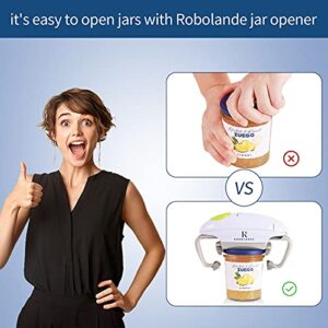 Automatic Jar Opener, Hands Free 1 Touch Electric Bottle Lid Twister for Seniors with Weak Arthritic Hands. Strong Kitchen Gadget for Elderly