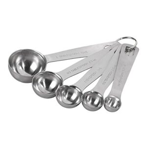 tala stainless steel measuring spoons, 5 piece set for measuring dry and liquids