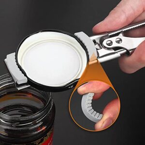 Adjustable Multifunctional Stainless Steel Can Opener, 2023 New Stainless Steel Can Opener Bottle Jar Lid Gripper Household Kitchen Tool, Manual Jar Bottle Opener Kitchen Accessories