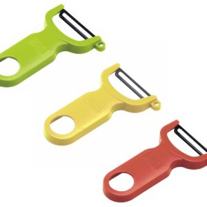 Kuhn Rikon Auto Safety LidLifter/Can Opener with Ring Pull + Kuhn Rikon Original Swiss Peeler 3-Pack