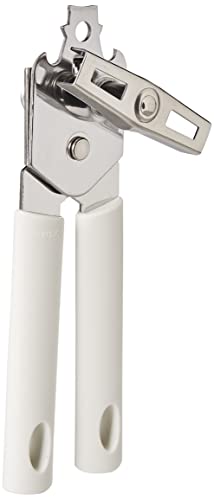 Brabantia Classic Can Opener With Metal Handle, 4.8x5.1x9 cm, White