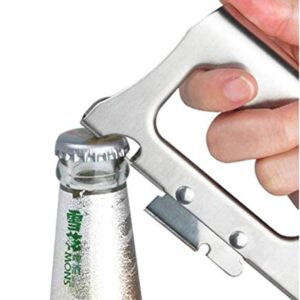 Kitchen Stainless Steel Military Style Multi-Function Manual Can Opener for Can Beer