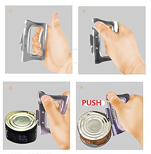 Kitchen Stainless Steel Military Style Multi-Function Manual Can Opener for Can Beer