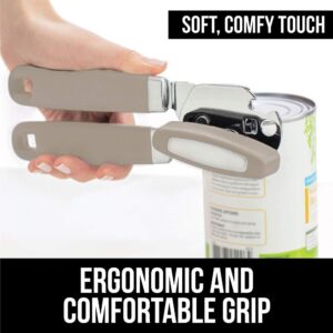 Gorilla Grip Silicone Oven Mitts and Manual Can Opener, Silicone Oven Mitts are 12.5 Inch, Can Opener Includes Built in Bottle Opener, Both in Almond Color, 2 Item Bundle