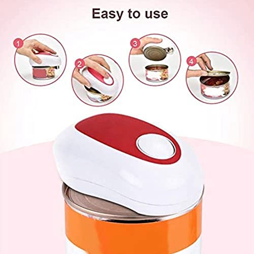 Electric Can Opener One Tuch Operation Portable Automatic Can Opener Battery Powered Can Opener for Kitchen for Seniors.