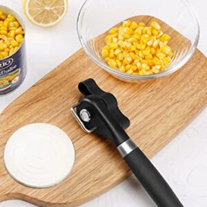 Safe Cut Can Opener US Stock, Smooth Edge Comfortable Grip Safety Can Openers, Cut Stainless Steel Ergonomic Can Opener, Manual Can Opener for Kitchen & Restaurant