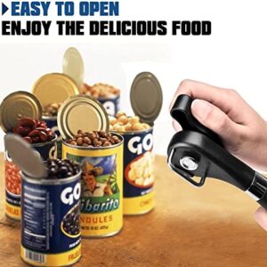 Safe Cut Can Opener US Stock, Smooth Edge Comfortable Grip Safety Can Openers, Cut Stainless Steel Ergonomic Can Opener, Manual Can Opener for Kitchen & Restaurant