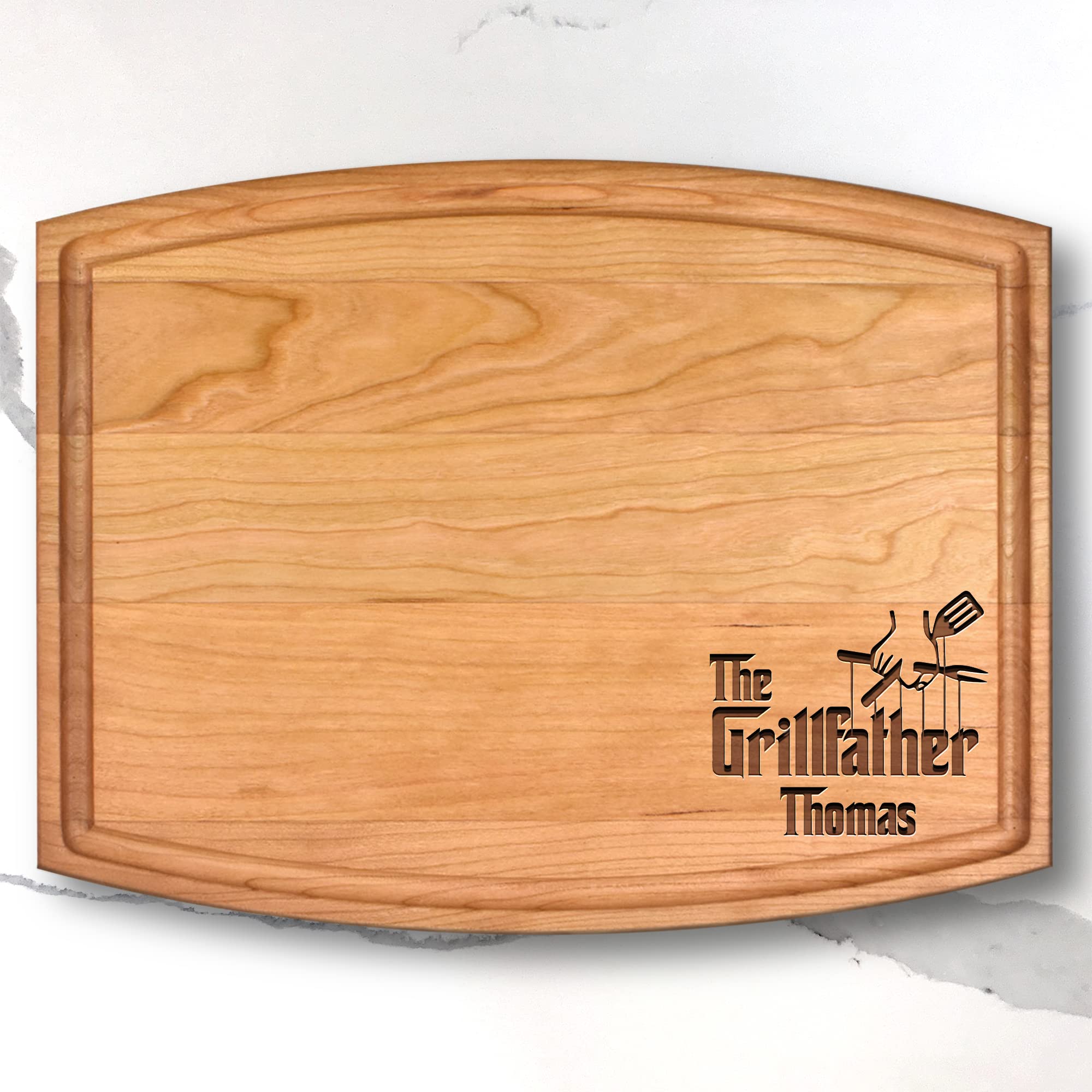 USA Made Personalized Cutting Board - Fathers Day, Birthday, Anniversary - Customized Gifts for Men, BBQ, Grill Accessories - Dad, Husband, Brother, Boyfriend, Papa - Custom Unique Mens Gifts for Him