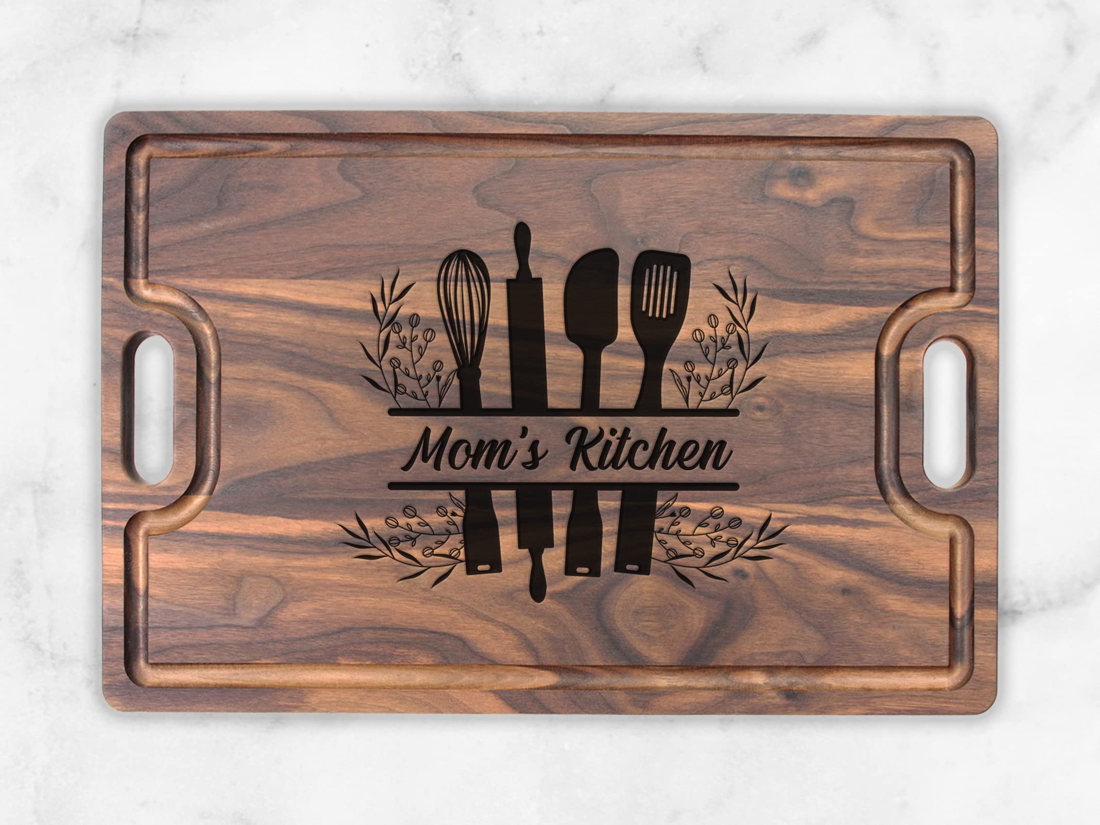 Personalized Gift for Mom Cutting Board, Mothers Day Gift, Personalized Cutting Board for Wife, Laser Engraved Gift, Custom Cutting Board for Her, Handmade in the USA