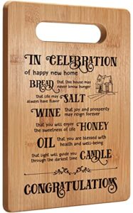 housewarming gifts for happy new house, house warming gifts new home gift, new house cutting board, first home gifts for neighbor, friends, realtor closing gifts for home buyers