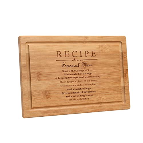 Birthday Presents For Mom,Recipe Mothers Day Gifts For A Mom Bamboo Cutting Board Cute Christmas Gifts