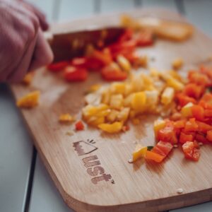 ust Bamboo Cutting Board 3.0 for Food Preparation with Moisture Resistant and eco Friendly Design for Camping, and Everyday use