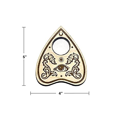 Medium Wooden Spirit Board - Talking Board - Spirit Board - Medium Size 14.5 x 9.2'' Handmade Wooden Premium Quality Board and Planchette