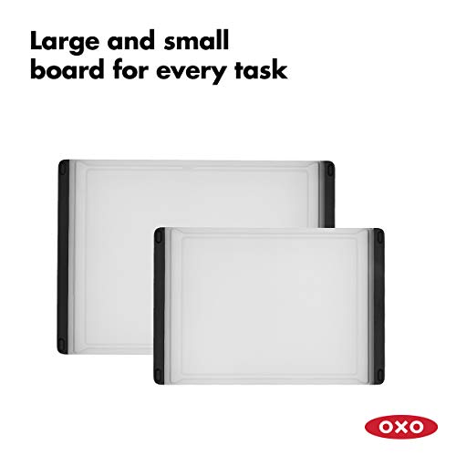 OXO Good Grips Plastic Carving & Cutting Board and Good Grips 2-Piece Plastic Cutting Board Set (Pack of 1)