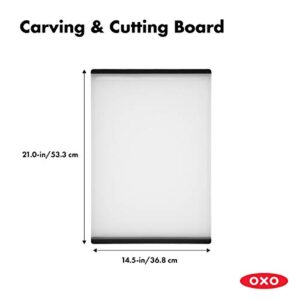 OXO Good Grips Plastic Carving & Cutting Board and Good Grips 2-Piece Plastic Cutting Board Set (Pack of 1)