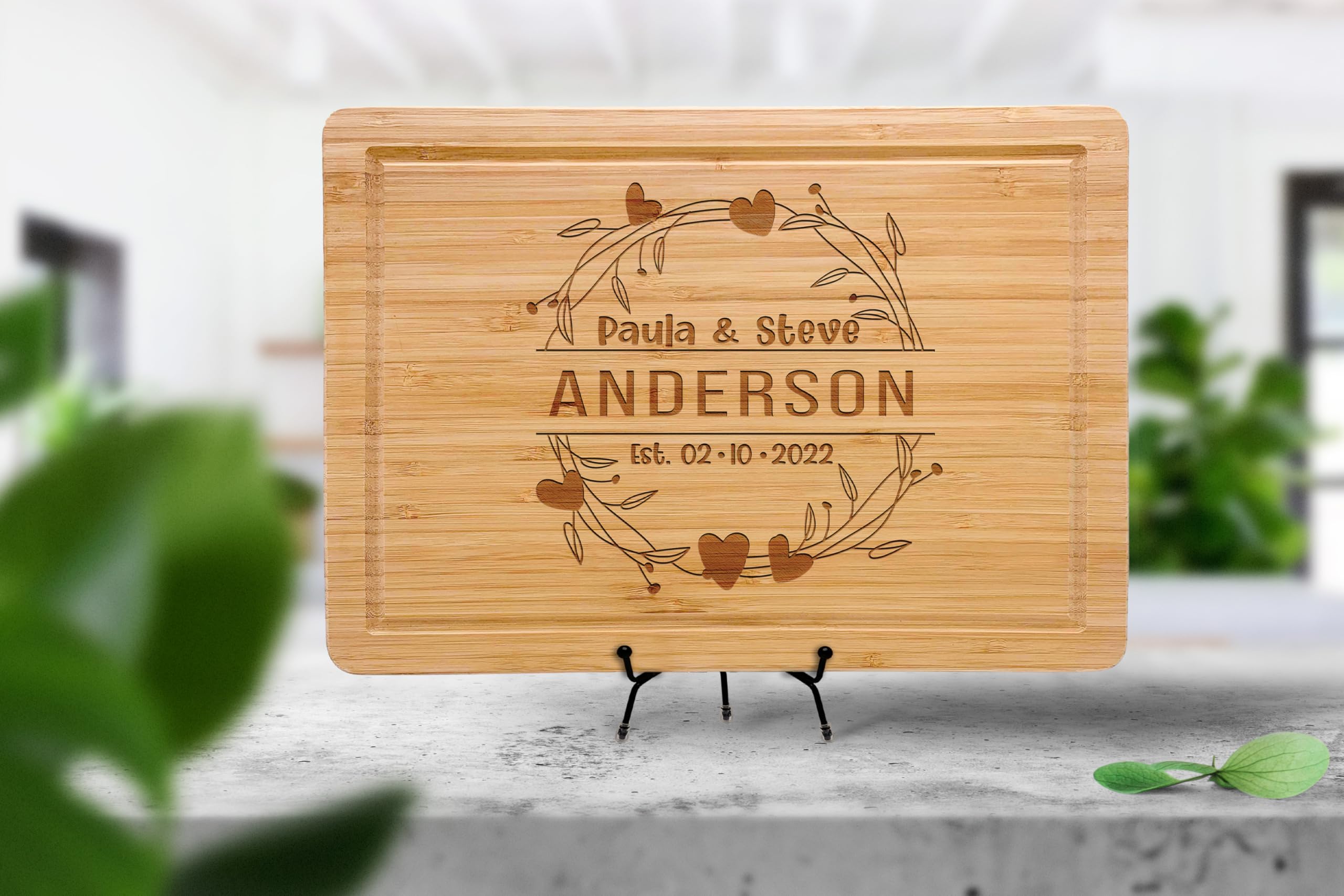 Personalized Handmade Cutting Board, Custom Couple Gift, Wedding, Anniversary, Housewarming Gifts for Couple, Cool Unique Gifts, Charcuterie Board for Bride, Couple, Parent, Friends, Wedding Registry