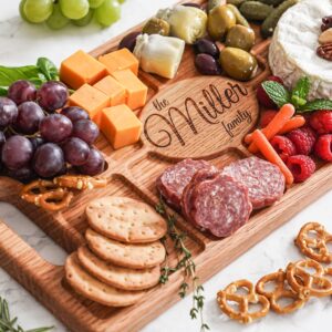 USA Made Personalized Charcuterie Board Engraved - Custom Charcuterie Board Personalized Cheese Board - Charcuterie Boards Personalized Large - Custom Charcuterie Boards Wood Engraved Charcuterie Set