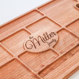 USA Made Personalized Charcuterie Board Engraved - Custom Charcuterie Board Personalized Cheese Board - Charcuterie Boards Personalized Large - Custom Charcuterie Boards Wood Engraved Charcuterie Set