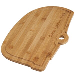 camper cutting board-large rv cutting board camper decor camping decor, camper must haves camping gifts rv decor camping decorations bamboo cutting board camping cutting board rv gifts