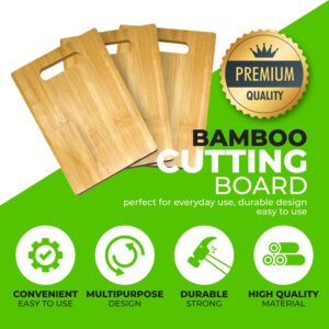 Bulk Plain Bamboo Cutting Board (Set of 12) | For Customized, Personalized Engraving Purpose | Wholesale Premium Blank Bamboo Board (Rectangular 12" X 9")