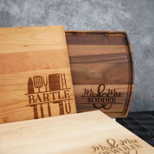 Personalized Cutting Boards - Anniversary, Bridal Shower Gift & Wedding Gifts for Couple - Personalized Gifts for Women, Men & Couples - Cheese & Charcuterie Boards - House Warming Gift New Home