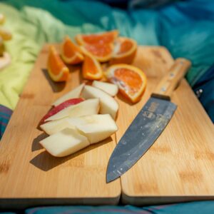 ust pack along cutting board with knife made of bamboo for portable food preparation with moisture resistant and eco friendly design for camping and everyday use