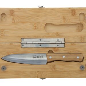 ust pack along cutting board with knife made of bamboo for portable food preparation with moisture resistant and eco friendly design for camping and everyday use