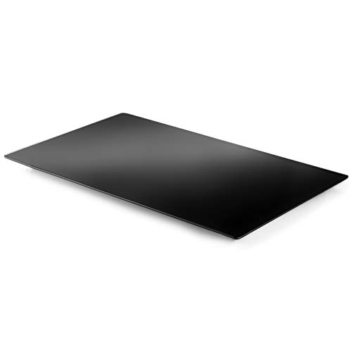 Tempered Black Glass Cutting Board – Long Lasting Black Ink Glass – Scratch Resistant, Heat Resistant, Shatter Resistant, Dishwasher Safe. (Large 12x16")