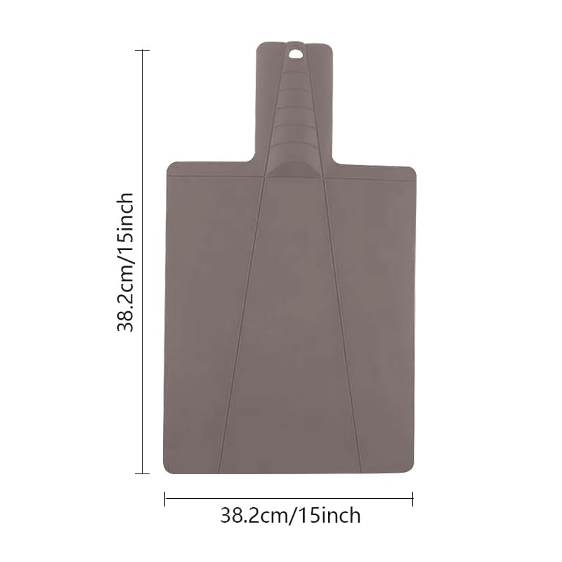 Portable Foldable Chopping Board Folding Plastic Kitchen Food Cutting Boards Veggies Fruit for Chopping - Dicing - Slicing Dark Gray Medium