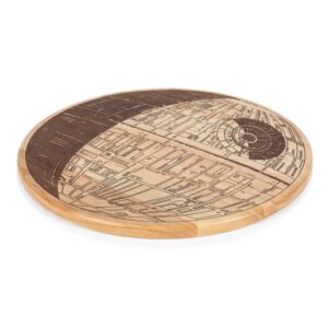 PICNIC TIME Star Wars Death Star 16” Serving Board, Wood Cheese Board, Charcuterie Board, Cutting Board (Parawood)