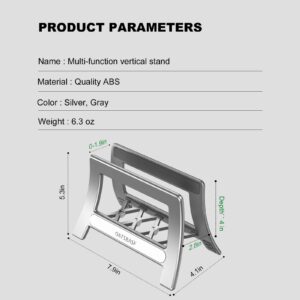 Cutting Board Holder, xuenair Cutting Board Rack Chopping Board Holder,Auto Width Adjustable Cutting Board Holder Stand for Countertop Counter Kitchen Cabinet (Silver)