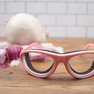 RSVP Tearless Pink Kitchen Onion Goggles, supports Breast Cancer Awareness