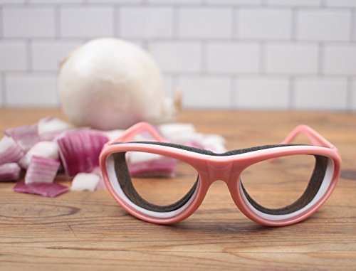 RSVP Tearless Pink Kitchen Onion Goggles, supports Breast Cancer Awareness