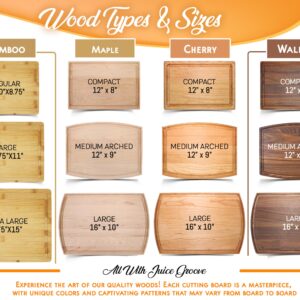 Barika Custom Cutting Boards - Personalized Handmade Engraved Chopping Blocks - Best Unique Anniversary, Wedding, Housewarming, Christmas, New Home Gift Ideas for Bride, Couples, Friends, Parents