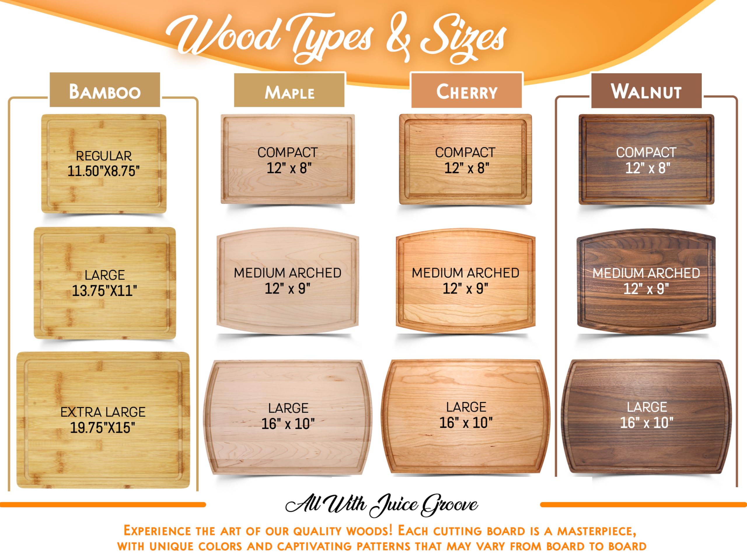 Barika Custom Cutting Boards - Personalized Handmade Engraved Chopping Blocks - Best Unique Anniversary, Wedding, Housewarming, Christmas, New Home Gift Ideas for Bride, Couples, Friends, Parents