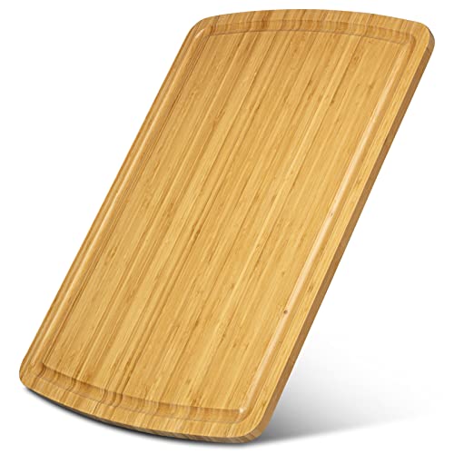 30x20 Bamboo Wood Cutting Board for Kitchen, Extra Large Cutting Board with Juice Groove, Over Sink Cutting Board, Stove Top Cover, Noodle Board Stove Cover