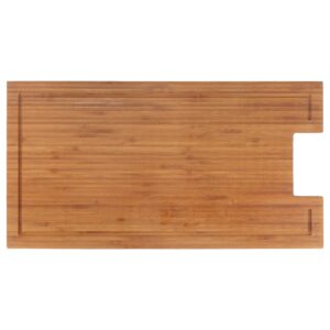 bamboomn bamboo griddle cover/cutting board for viking cooktops, new vertical cut, small (10.25"x19.8"x0.75")