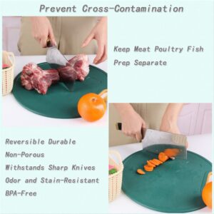 LUREASY Plastic Cutting Board Set of 3, Large Food Chopping Boards, Cutting Boards for kitchen Dishwasher Safe, Chop Meat, Veggies w/Easy Grip Handles