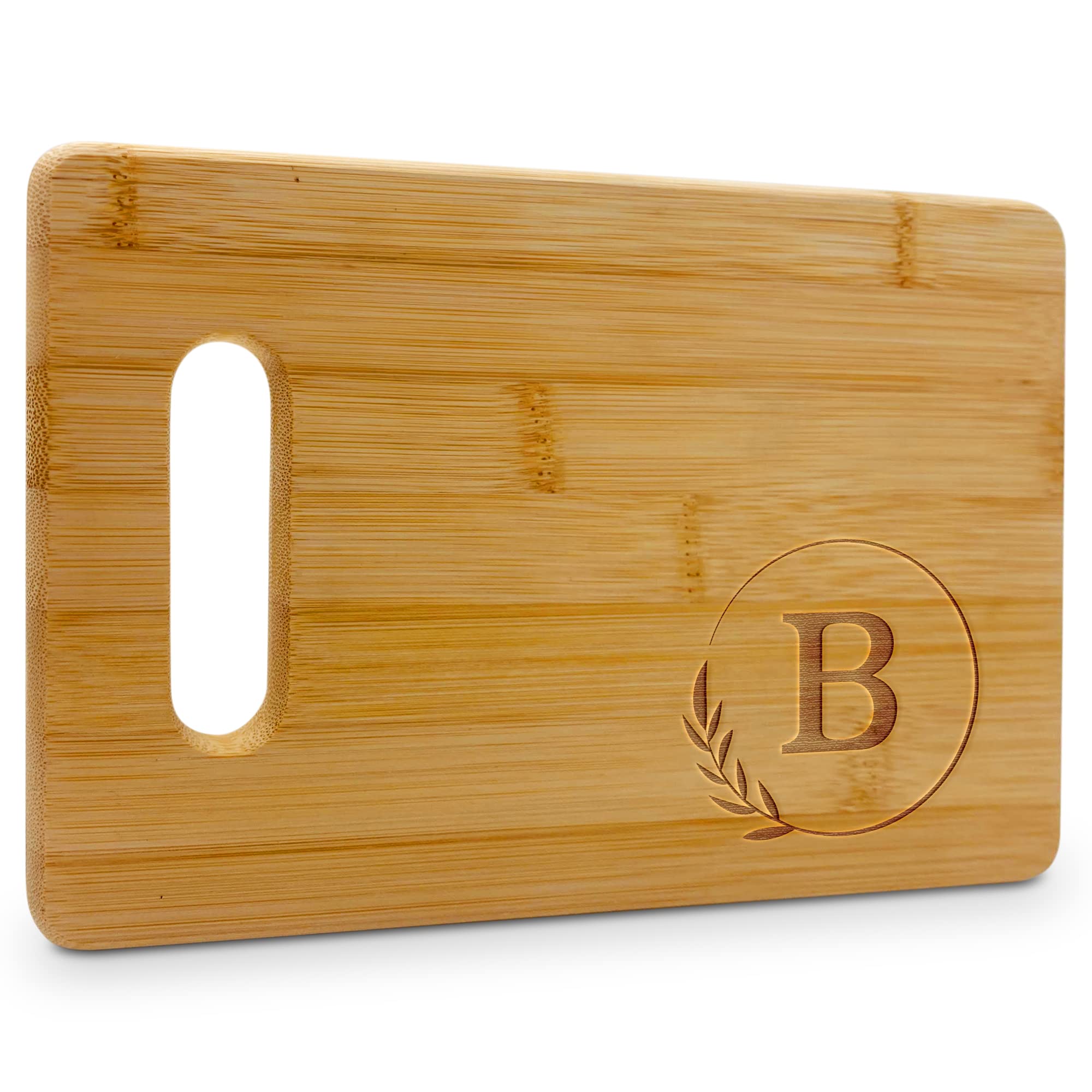 Personalized Cutting Boards - Small Monogrammed Engraved Cutting Board (B) - 9x6 Customized Bamboo Cutting Board with Initials - Wedding Kitchen Gift - Wooden Custom Charcuterie Boards by On The Rox