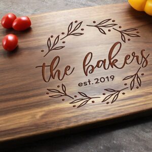 Custom Cutting Boards Wood Engraved Housewarming Gift Personalized Mr Mrs Cutting Board Engraved Cutting Board