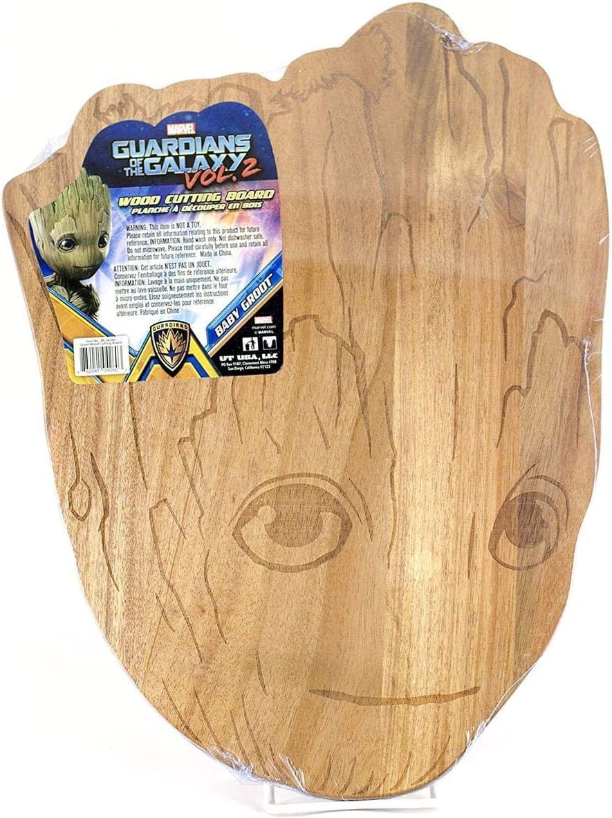 Seven20 Guardians of the Galaxy Baby Groot Wooden Cutting Board - Laser Engraved - 8" x 6.25"